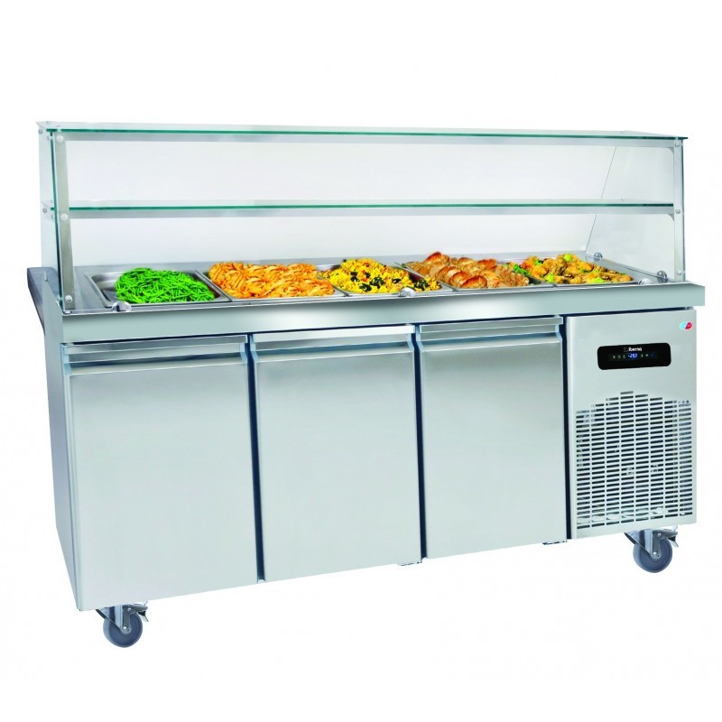 Bain-marie - Bacs GN 1/1 ou 2 x 1/2 ou 3 x 1/3 - CHR-MASTER