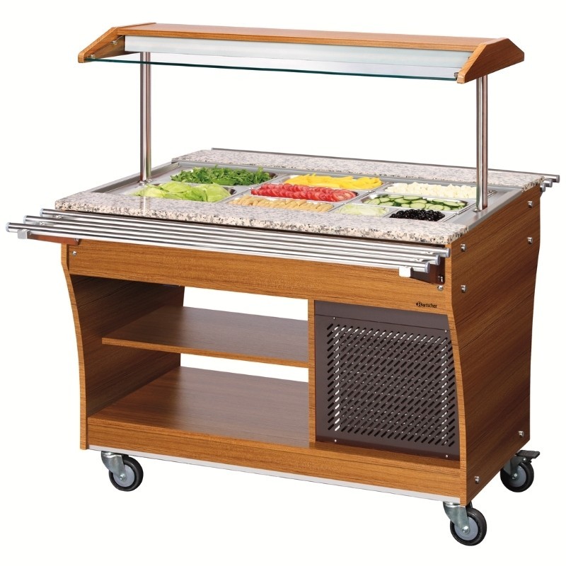Chariot buffet, froid, 3x1/1 GN - CHR-MASTER