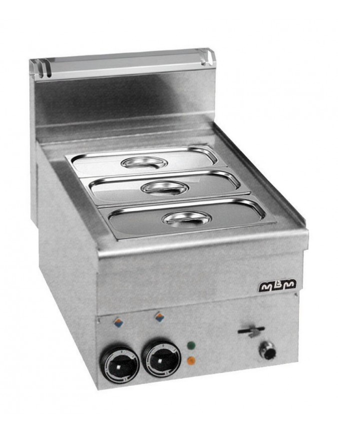 Bain Marie professionnel - électrique- à poser - GN 1/2 + GN 1/3 - MBM ...