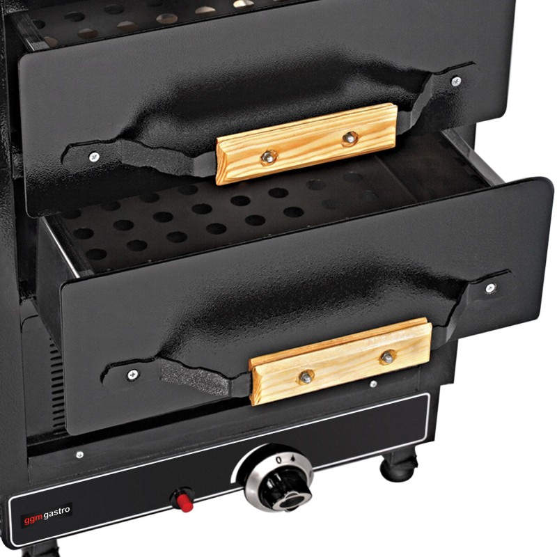 Four à pommes de terre à gaz Kumpir - manuel - 4,9 kW - avec 2 tiroirs